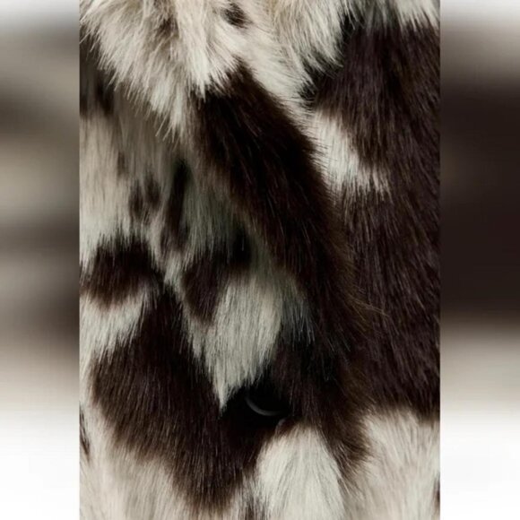 Zara | Jackets & Coats | Zara Faux Fur Animal Print Coat Zw Collection | Poshmark